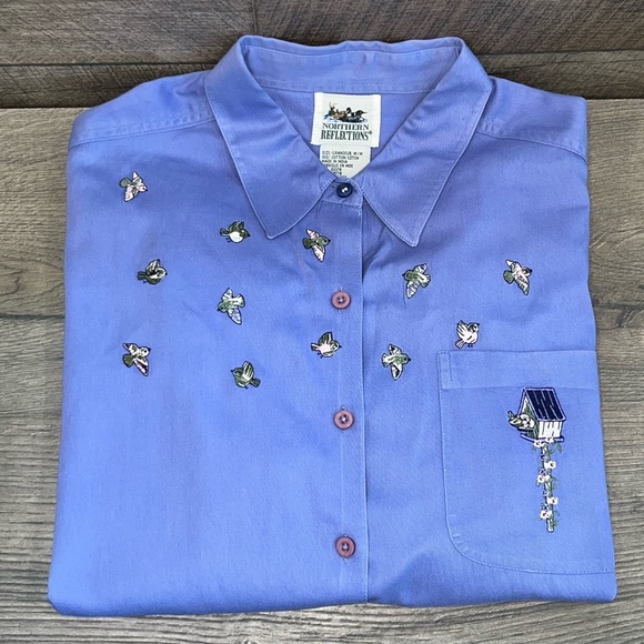 Northern Reflections | Tops | Vintage Northern Reflections Embroidered ...